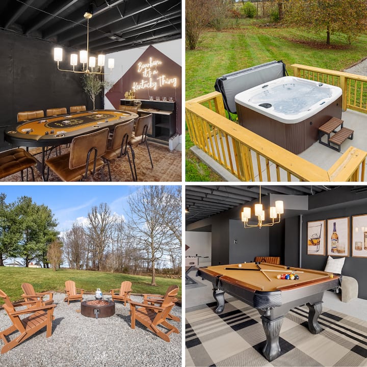 Bourbon Basecamp: 1.5 Acres, Game + Movie Room 3br - 肯塔基州