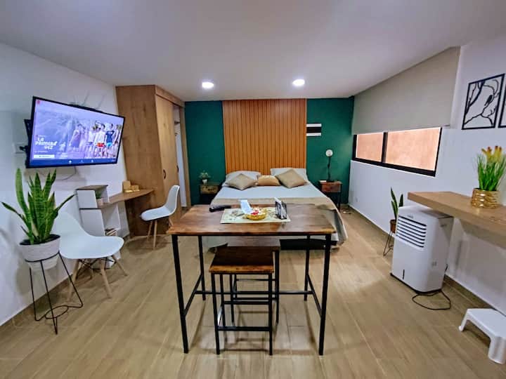 Loft Moderno En Medellin A 1 Cuadra Del Metro/wifi - Colombia