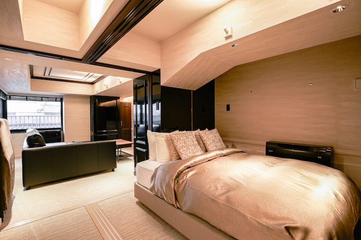 【中洲川端駅より徒歩3分】52.2㎡／空港から乗り換え要らず／キャナルシティ徒歩7分／最大5名宿泊可 - Fukuoka