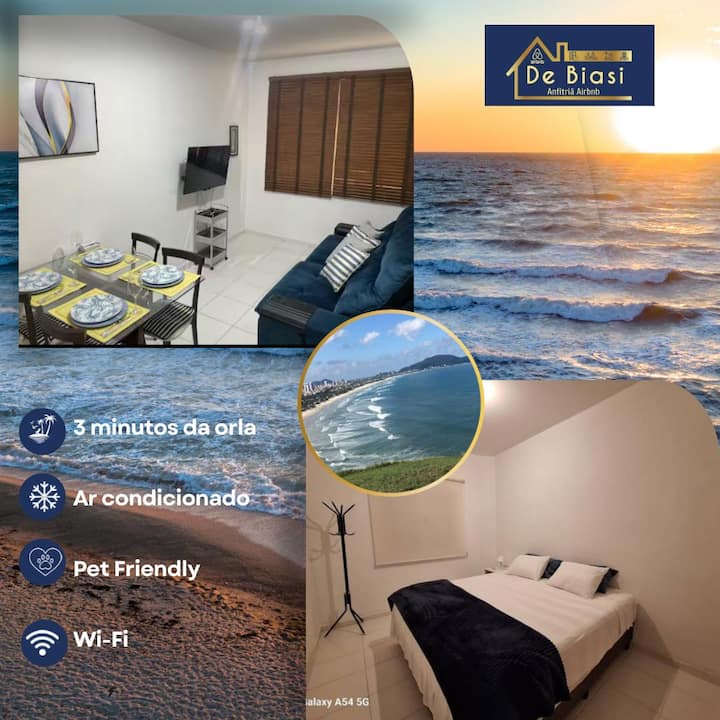 Charme E Clima Perfeito:aptopetfriendly/3mindaorla - Guarujá