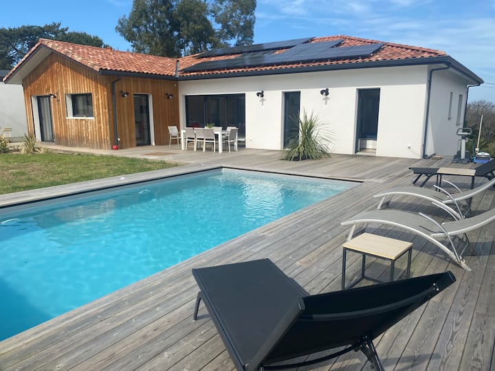 Maison Moderne "Le Beulic" à 5 Min Des Plages - Tarnos