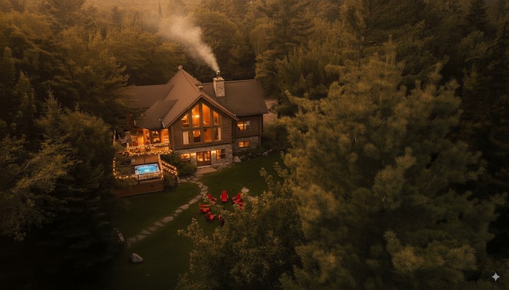 Chalet Authentik 27 | Nature, Spa, Piscines & Lac - Saint-Sauveur