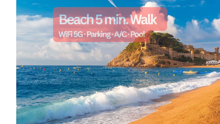 Beau Studio Plage + Piscine + Wifi + Parking - 토사 데 마르