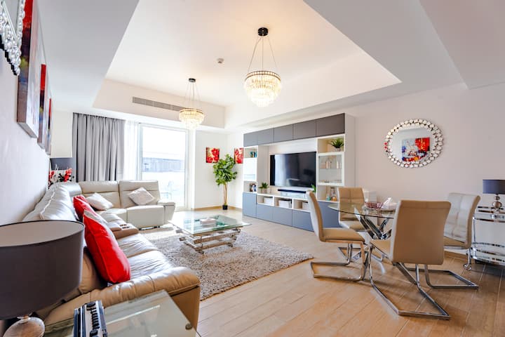 Mayan 2br Oasis | Kings, Balcony & Beach Access - Abu Dhabi