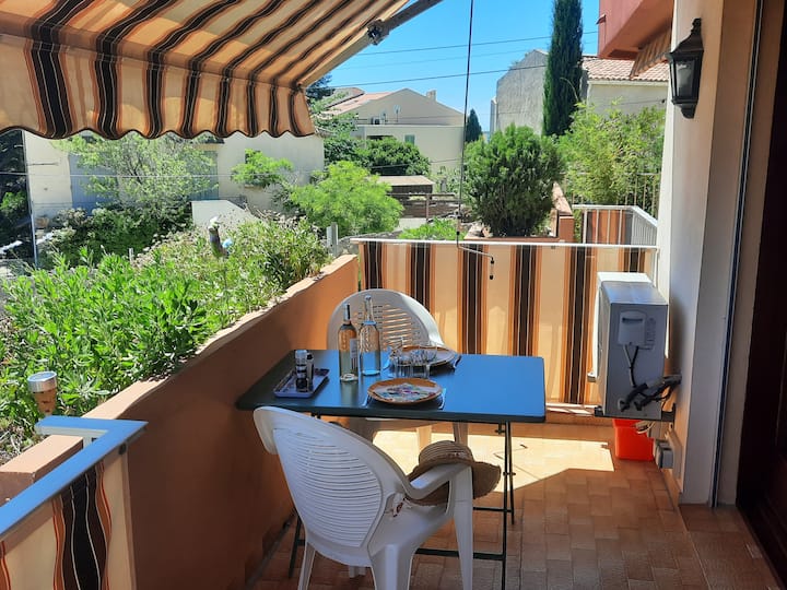 Sanary T1 Clim+garage Plage Portissol 4 Min - Sanary-sur-Mer