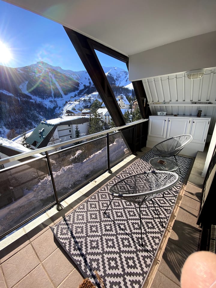 Auron, Magnifique 2 Pièces, Vue Pistes, Terrasse - Auron