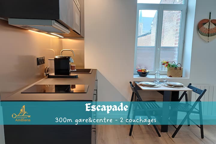 L'escapade - 1 Lit Et 1 Appoint - Centre Ville - Amiens