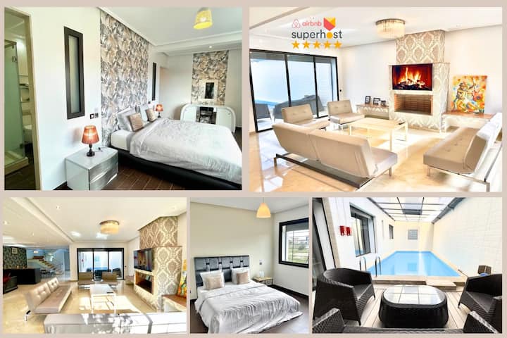 Villa Luxueuse Avec Piscine Privée - Casablanca
