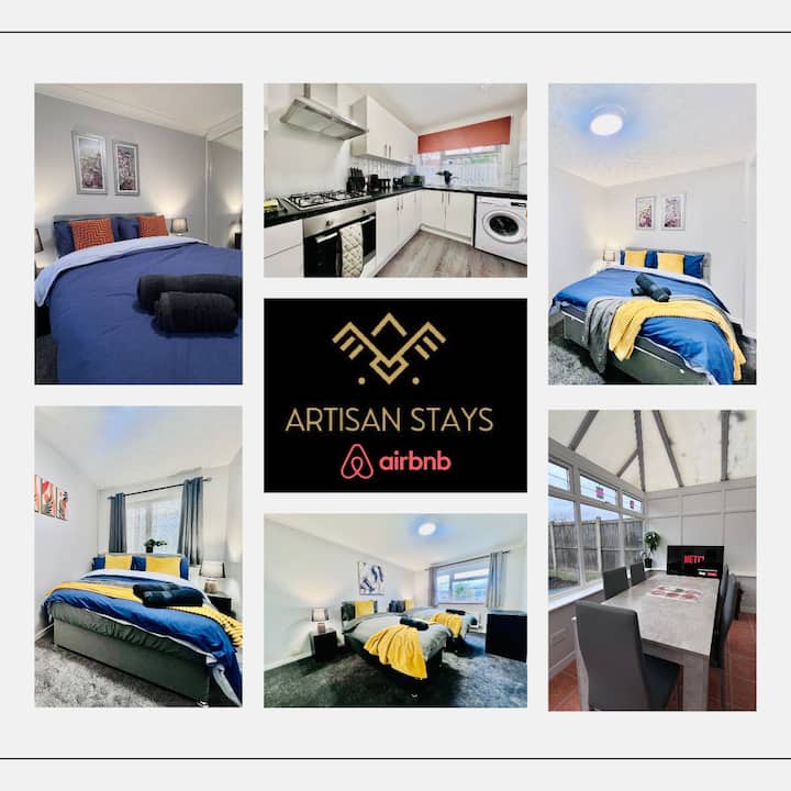 4br Home In Basildon | Free Parking | Sleeps 8 - Basildon