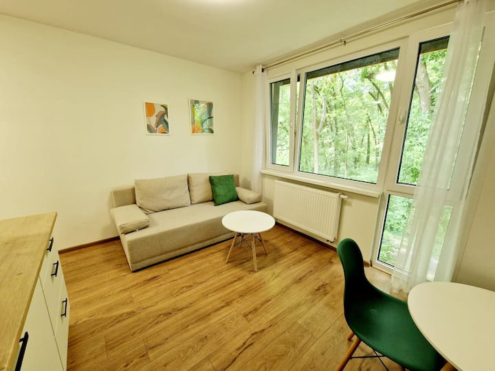 Studio Obok Metra I Parku Z Wifi - Varsovie