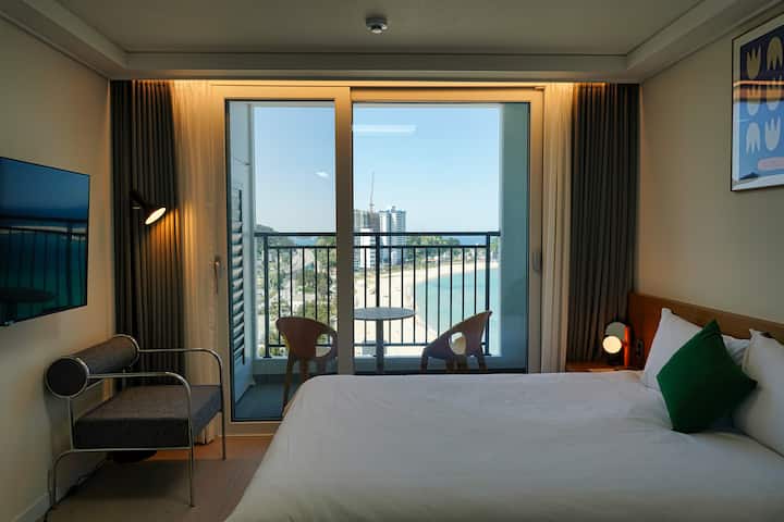 <양리단길 죽도해변 The O'cean>리시#6 #죽도오션뷰 #키즈무료숙박#3인 - Yangyang