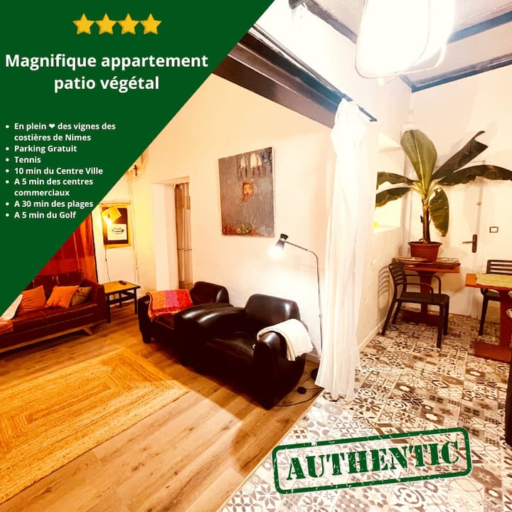 Casa Bambous,  Jardin Privé, Parking, Tennis - Nîmes