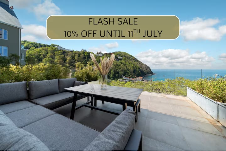 Inviting 3 Br Apt | Large Terrace + Sea View - Exmoor