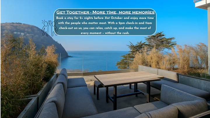 Sea View Luxury For Families | Terrace | Parking - Lynmouth