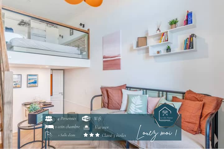 Juste La Plage, Studio Classé 3 éToiles - Face Mer - Houlgate