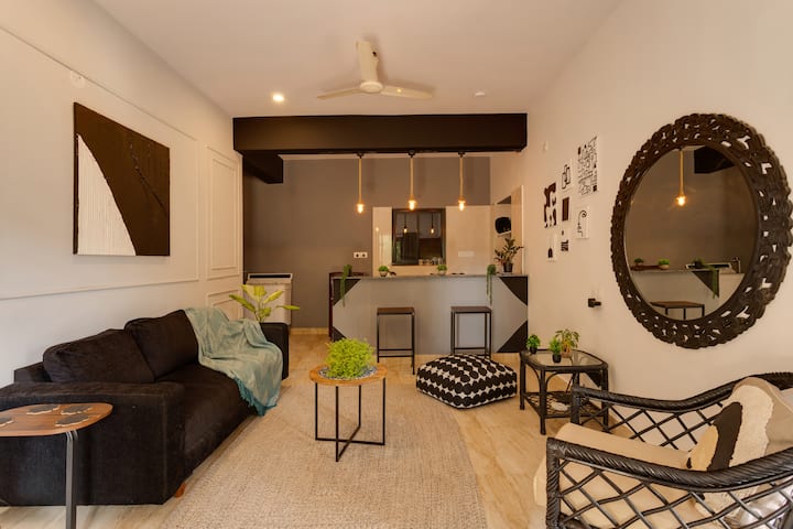 Snug & Elegant 1bhk Near Uddo Beach - Goa