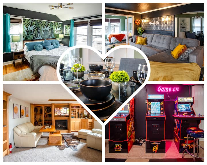 The Minnesota Home + Duel Kitchens And Arcade Room - Saint Paul, MN
