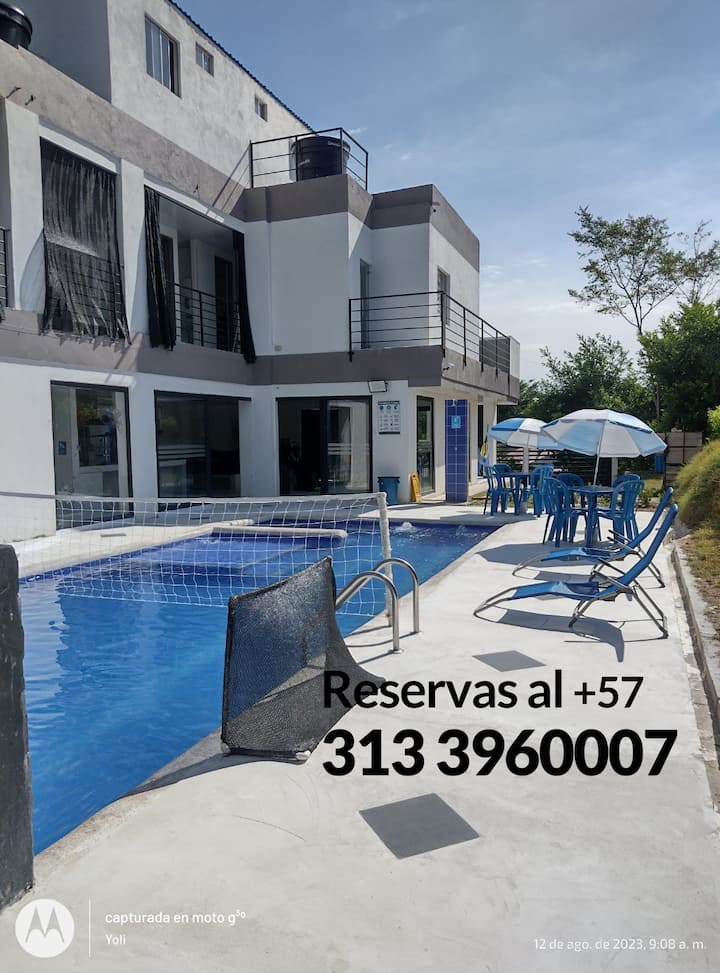 Casa Con Piscina Privada  Bbq Tejo Boliran Jacuzzi - Carmen de Apicalá