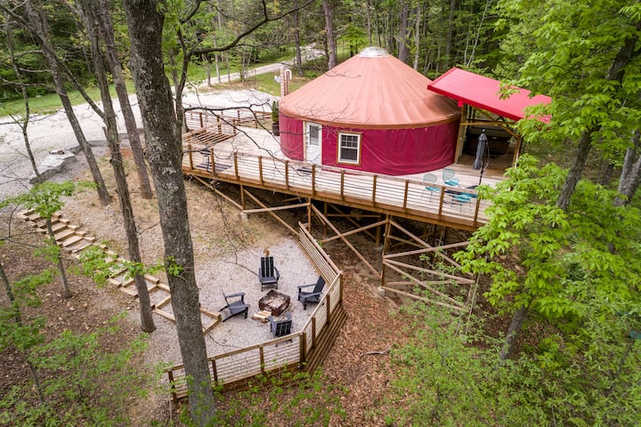 Yurt: Hot Tub, Private Trails, 4-season Comfort - Hocking Hills State Park, OH