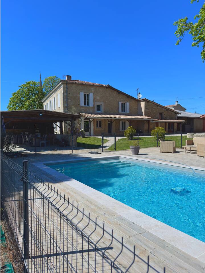 ÉLégance Et Charme Au Cœur Des Vignes - Piscine - Langon