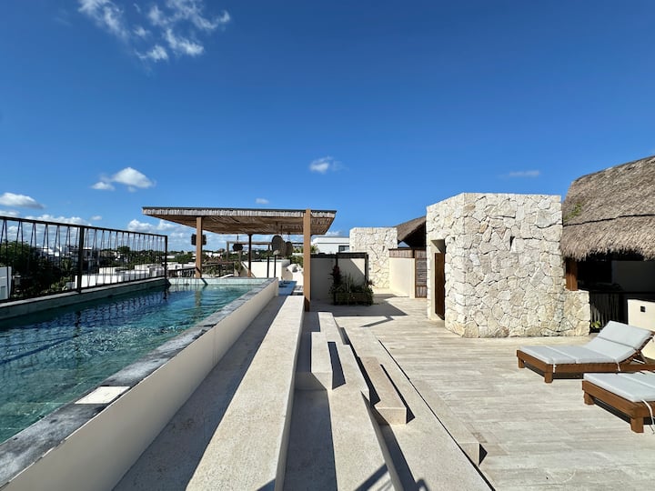 Studio Jungle Rooftop | Piscine+wifi 100mb - Tulum