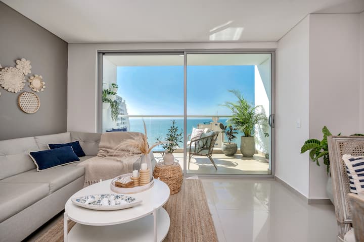 Spectacular 3bed Apartment Ocean View - Cartagena