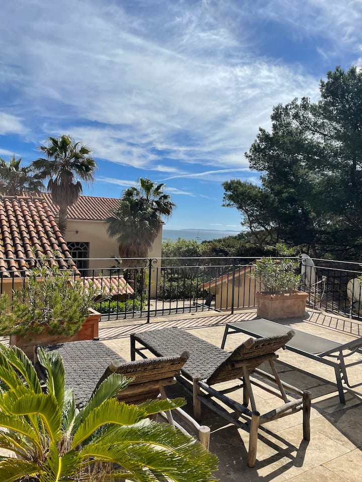 Maison 3 Pièces Avec Terrasse Privative Vue Mer - Porquerolles