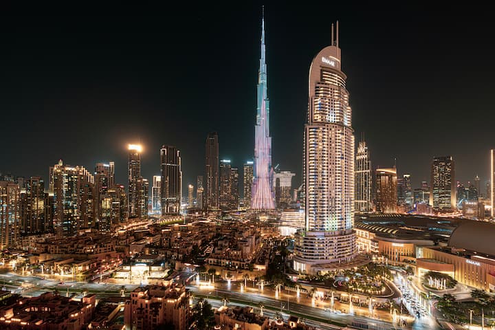 Lux Apartment W/ Full Burj View - 1 Min Dubai Mall - Dubai