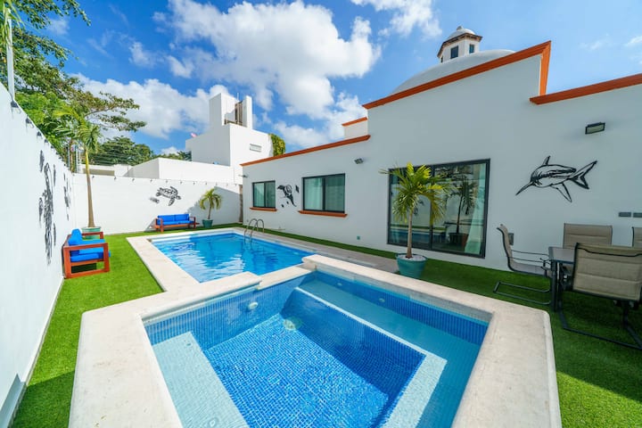 Private Pool - 4 Bedroom Villa - Great Location - 坎昆
