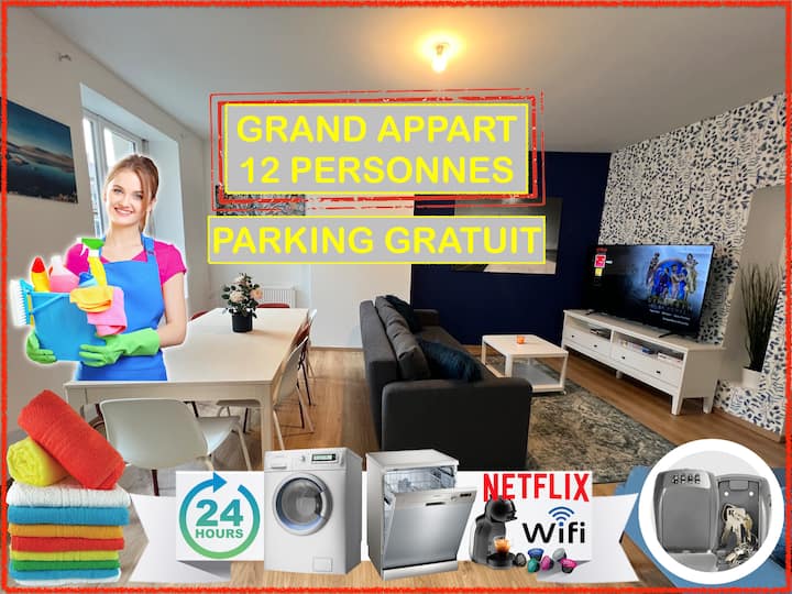 24 Chic Et Cosy, Free Parking, Calme, Wifi Netflix - Saint-Étienne