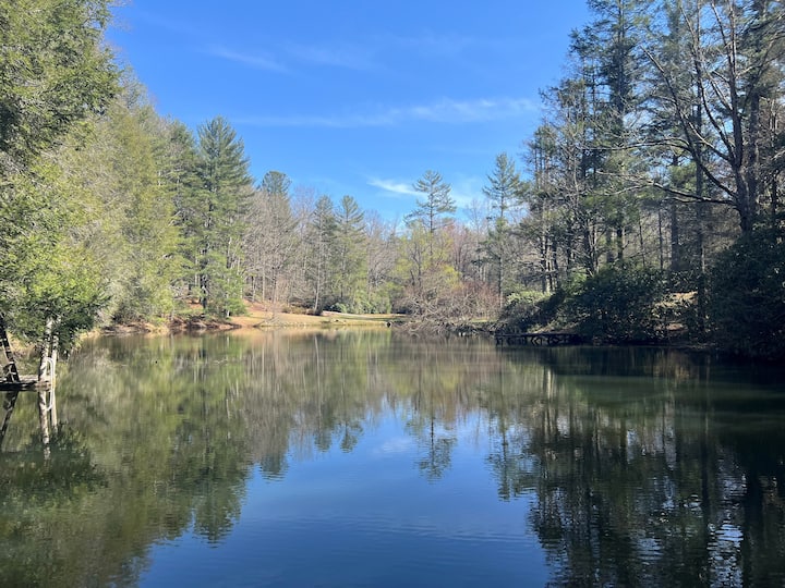 Cozy Mountain Cabin Retreat | Private Lakes - Saluda, NC