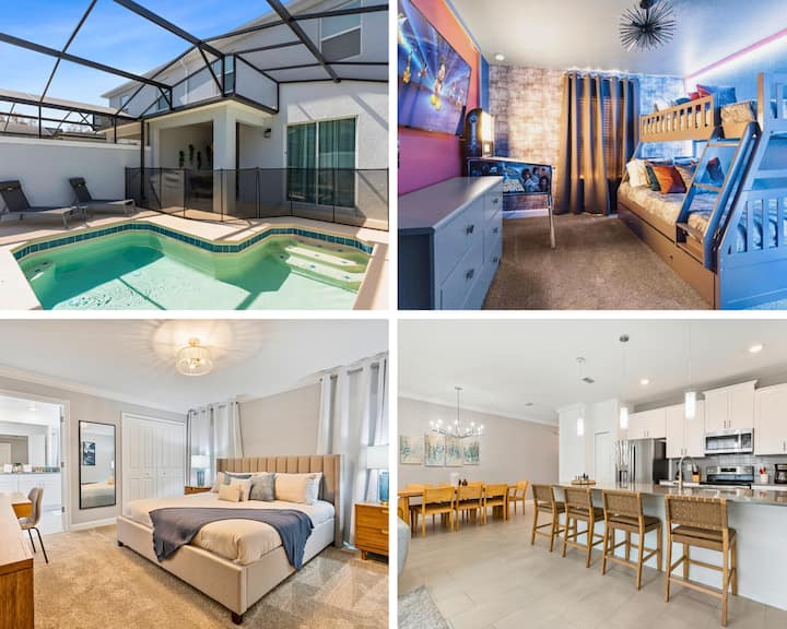 Cozy -4bdrm/3bth/sleeps 12-near To Disney - Kissimmee, FL
