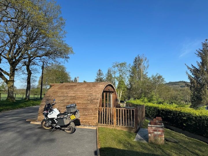 Irfon River Glamping Pod3 Builth Wells Powys Wales - Builth Wells