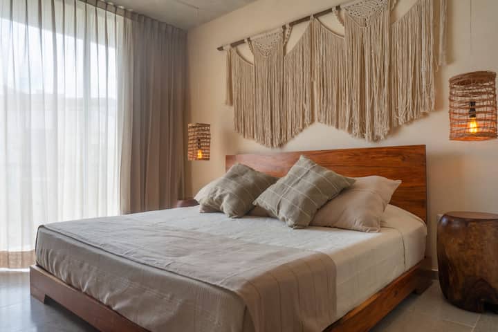 Modern & Spacious | Pool Access + Hammock Lounge - Tulum