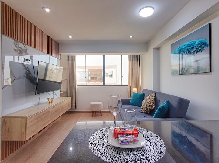 1br Queen •Wifi •Tv55" Streaming •Inen Neoplásicas - Lima