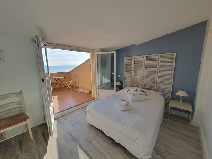 Chambre Horizon,terrasse&vue Mer - Roquebrune-sur-Argens
