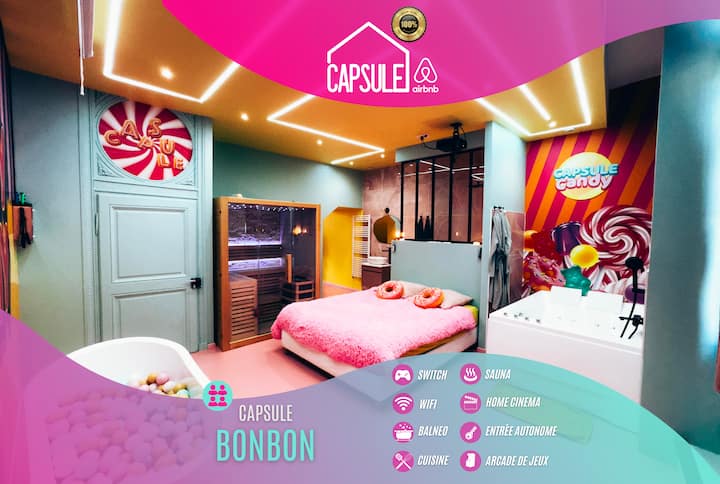 Capsule Bonbon-balneo-sauna-billard - Douai