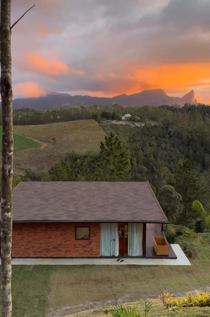 Cabana Romântica Com Vista Para Pedra Azul - Brazil