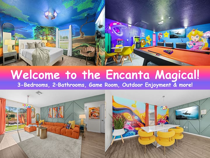 Encanto Themed Home |King Bed With Game Room - Palm Bay, FL
