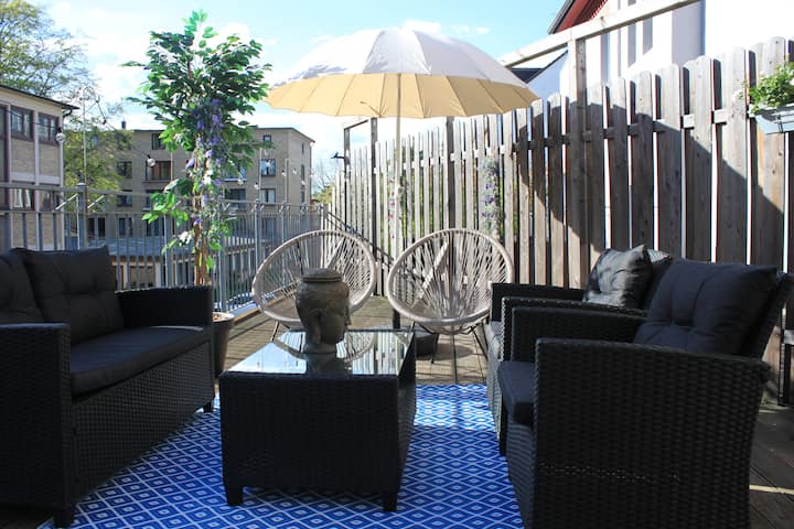 R B Apartment Hamburg Family | Dachterrasse - Hamburgo