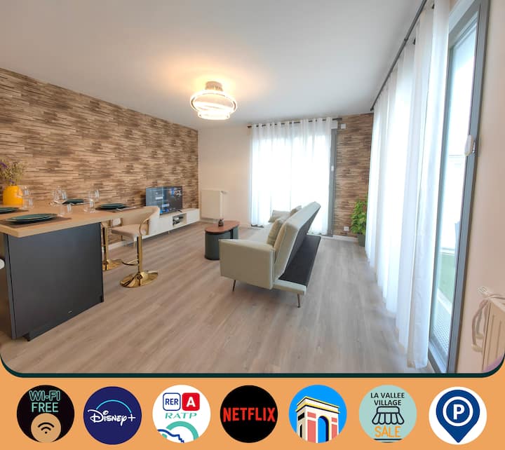 Sacha's House   Disneyland, Parking +Wifi+balcony - Bussy-Saint-Georges