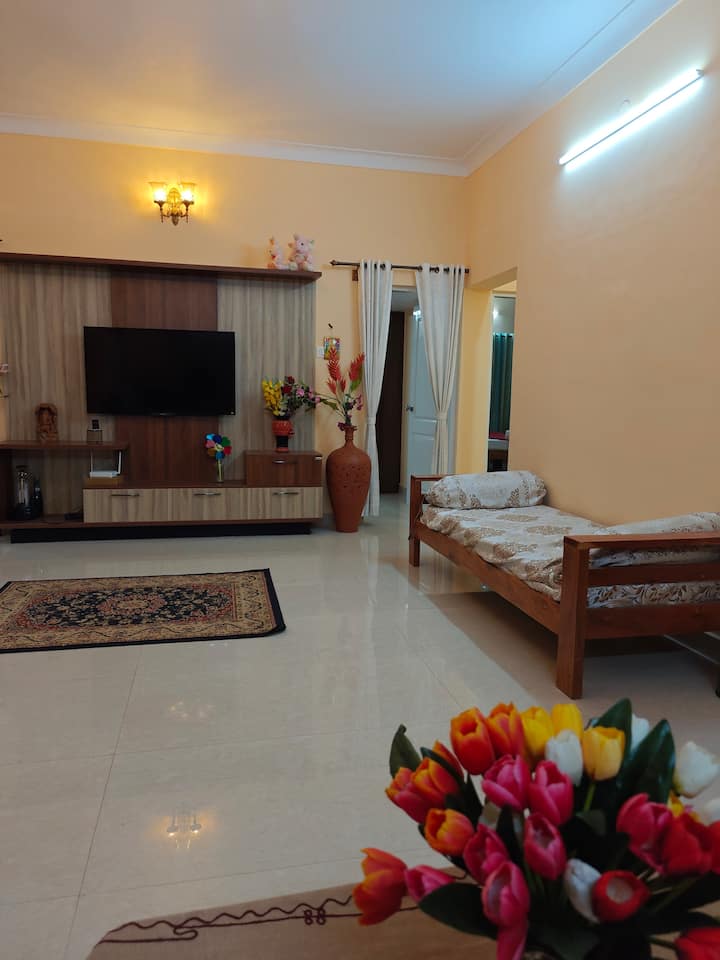 S R -  A/c 3 Bhk Bunglow Mysore (Ground Floor) - Mysore