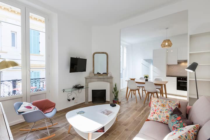 Cannes Centre, Climatisé, Balcon, Tout à Pied - Cannes