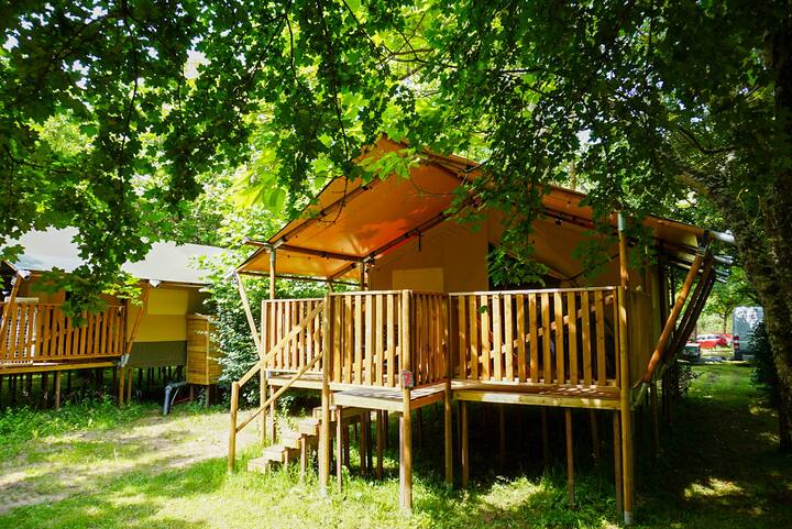 Camping Pittoresque - Tente Safari 6p - Département Aveyron