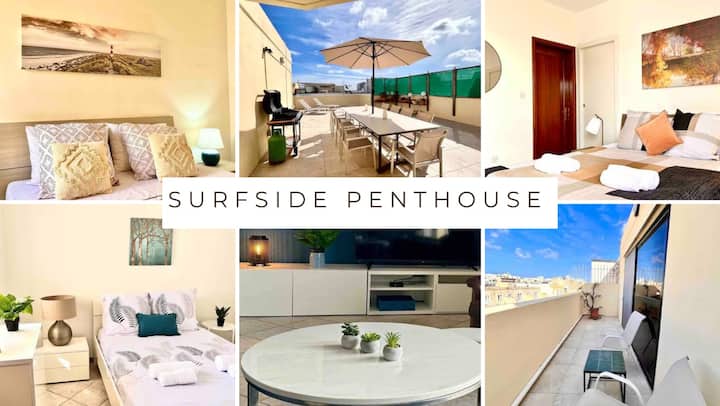 Walk To The Sea & Promenade-large 3 Bed Penthouse - Valletta