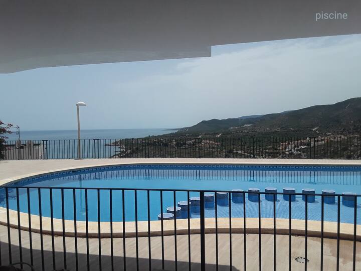 Duplex ,Vue Mer,10' à Pieds Du Centre ,Ascen,pool, - Peniscola