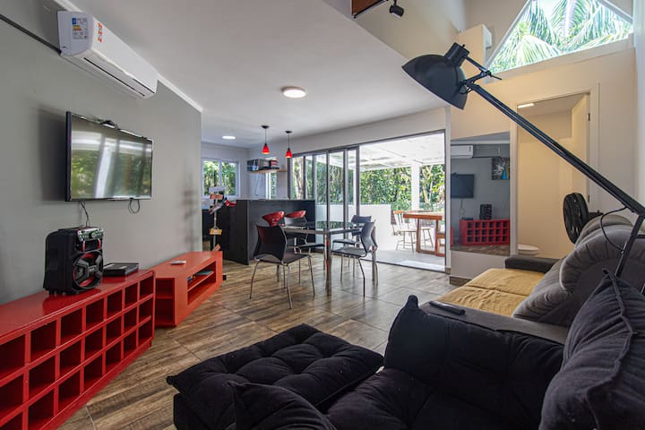 Linda Casa Moderna Próx Praia - Bertioga