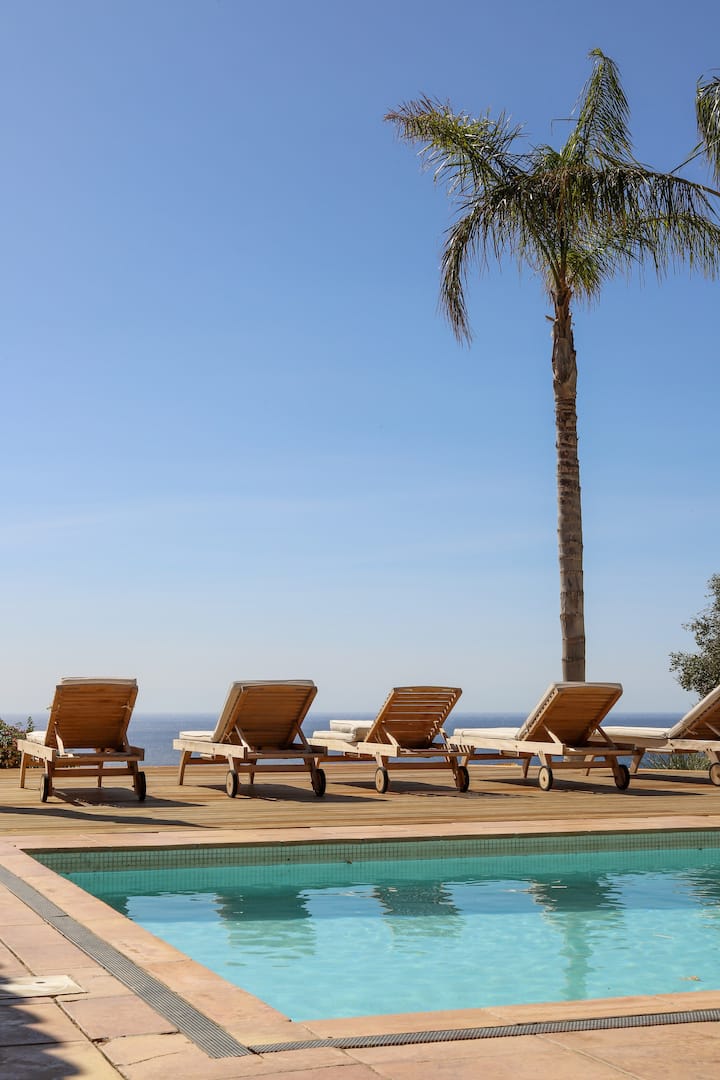 Villa Palmsprings  Superbe Vue Mer & Piscine Privé - Porquerolles