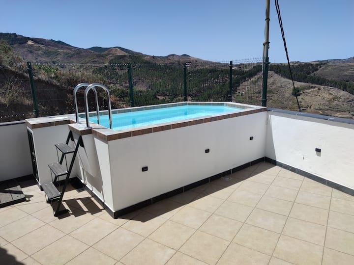 Casa Cueva Ca Maruca • Terraza Y Piscina Privada - Tejeda
