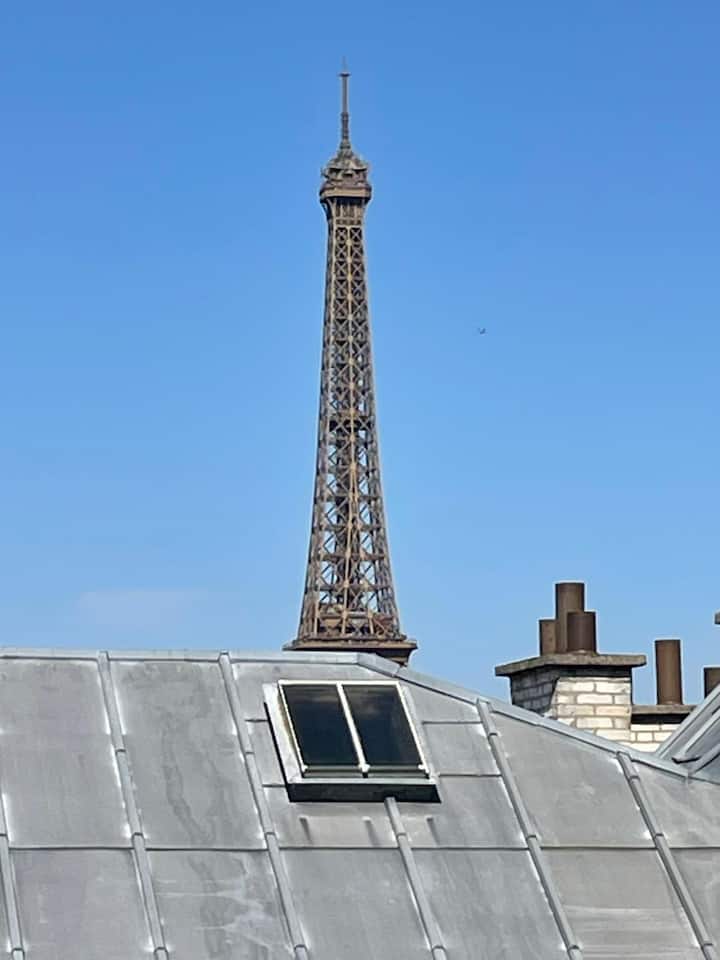 Tour Eiffel Vue Du Ciel Magnifique Chambre D Hôtes - Paris